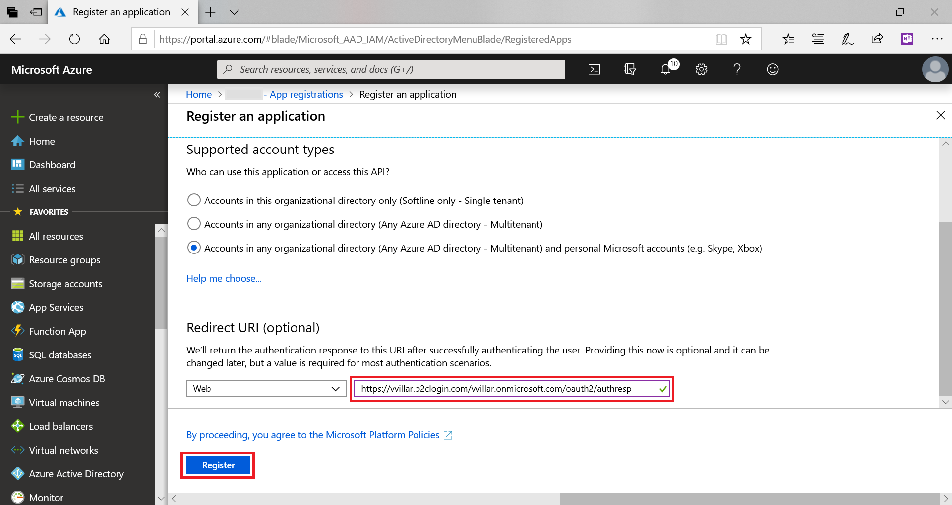 How to create an Azure AD B2C directory and enable OpenID to delegate authentication – Victor ...